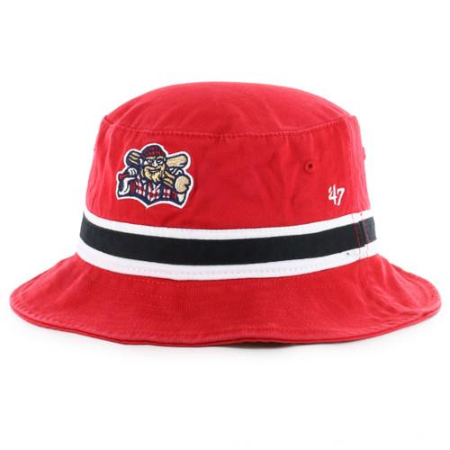 Williamsport Crosscutters '47 Red Stripe Bucket Hat – Williamsport ...